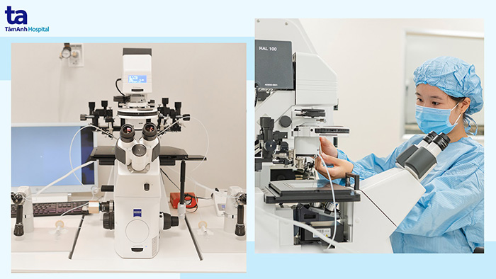 Phòng LAB ISO 5 của Trung tâm Hỗ trợ sinh sản BVĐK Tâm Anh TP.HCM