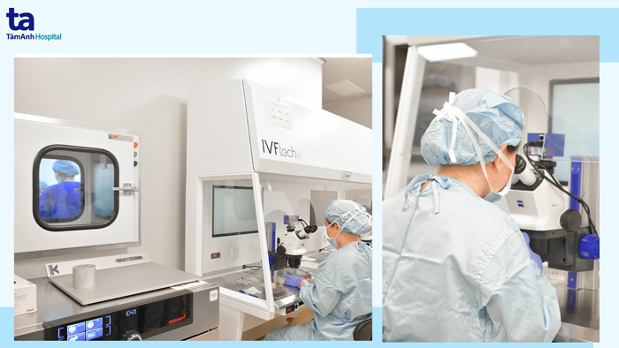 Phòng LAB ISO 5 của Trung tâm Hỗ trợ sinh sản BVĐK Tâm Anh TP.HCM