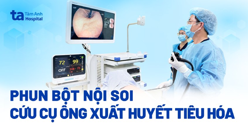 Phun bột nội soi cứu cụ ông xuất huyết tiêu hóa | BVĐK Tâm Anh