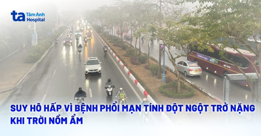 Suy hô hấp vì bệnh phổi mạn tính đột ngột trở nặng khi trời nồm ẩm